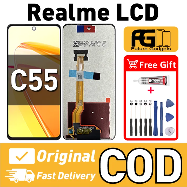 LCD REALME C55 Compatible For ORIGINAL LCD Skrin Touch Screen Replacement | Lazada