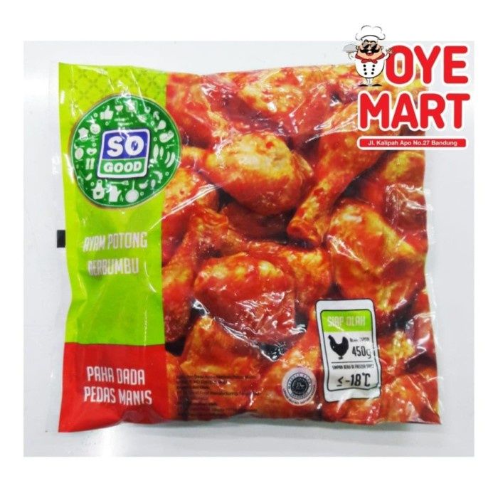 SO GOOD AYAM POTONG PAHA DAN DADA BUMBU PEDAS MANIS 450GR/DAGING AYAM ...