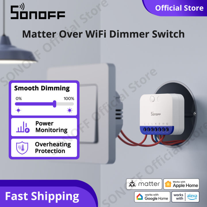 SONOFF MINI-DIM MINI Extreme Matter Over WiFi Dimmer Switch Smart ...