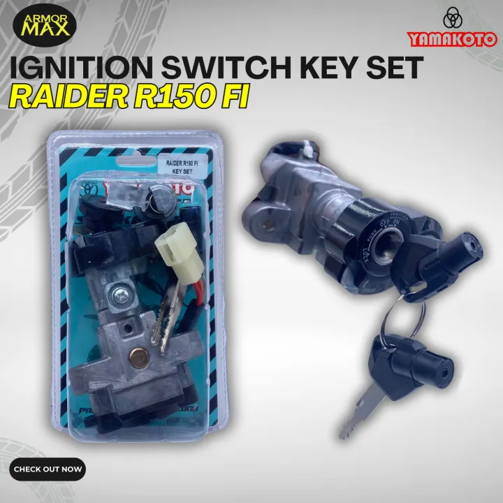 AM YAMAKOTO IGNITION SWITCH FOR RAIDER R150 FI KEY SET | Lazada PH