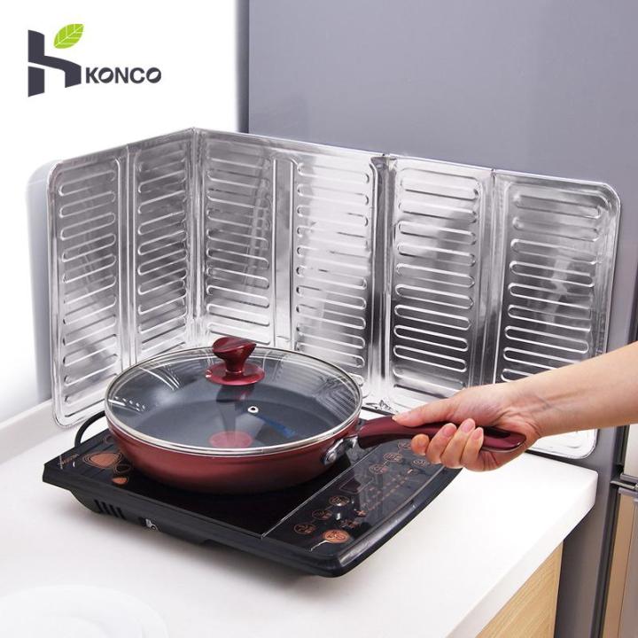 Konco Kitchen Tools Aluminum Foil Oil Splatter Screen Anti-Splatter ...