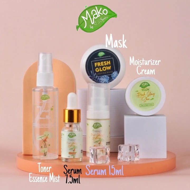 MAKO By Seris Fresh Glow Sleeping Mask / Glowy Skin Cream / Serum & All ...