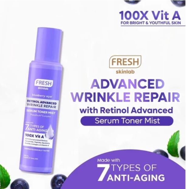 Fresh Skinlab Blueberry Acai Retinol Advanced Wrinkle Repair Serum ...