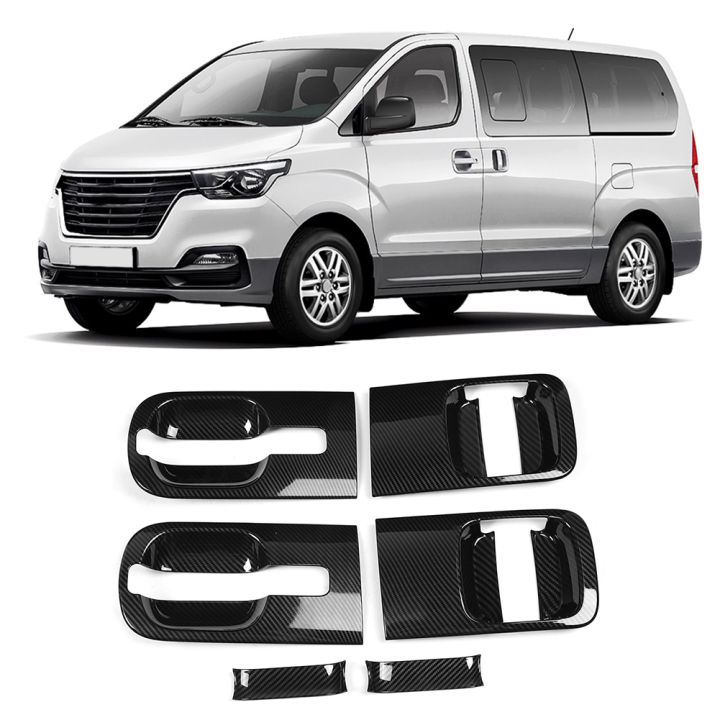 ชามมือจับประตูสไตล์คาร์บอนไฟเบอร์ 6 ชิ้นเหมาะสำหรับ Hyundai Grand ...