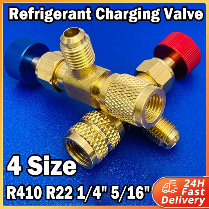 Safety Valve Adapter R410A R22 Refrigerant Charging Retention Control ...