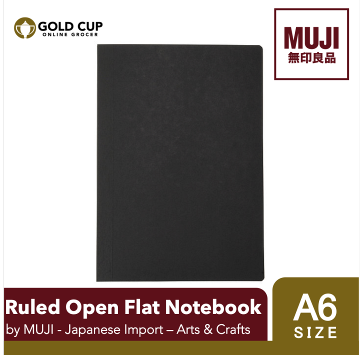 MUJI Ruled Open Flat Notebook A6 | Lazada PH