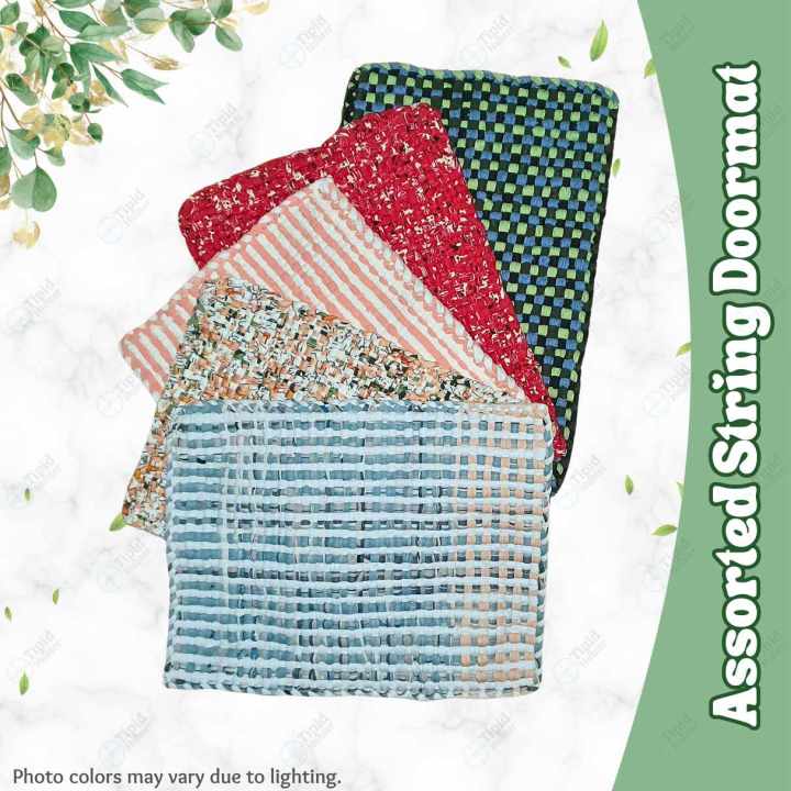 Assorted String Doormat (46cmx32cm), Basahan sa Paa, Rectangle Floor ...