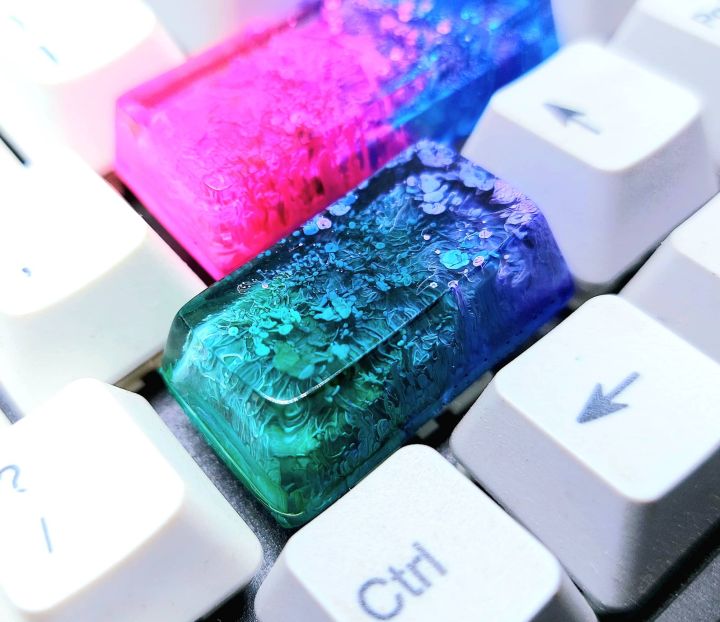 Keycap resin Shift ngắn (shift phải) 1.75U sắc màu trang trí bàn phím ...