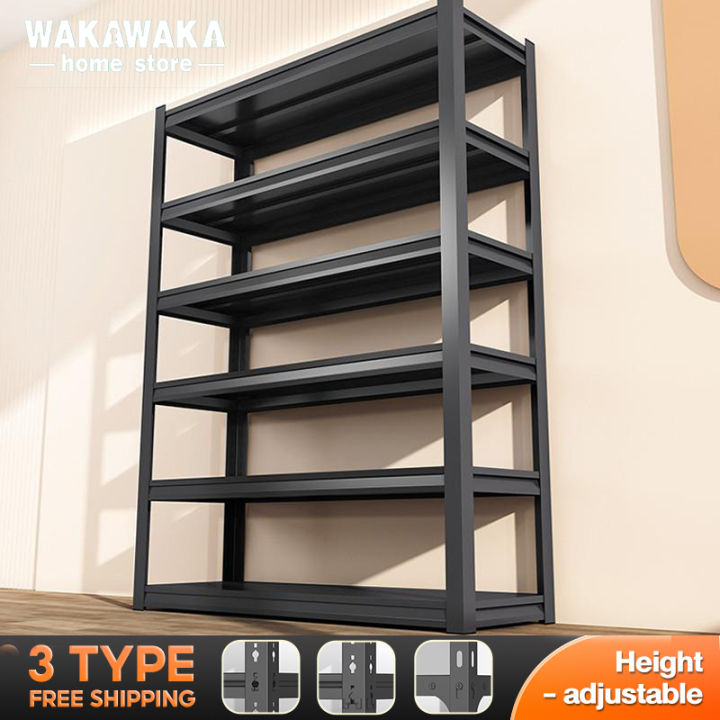 Steel Rack 6 Layer Heavy Duty Metal Rack Stainless Rack Organizer Boltless Rack Screw Steel ...