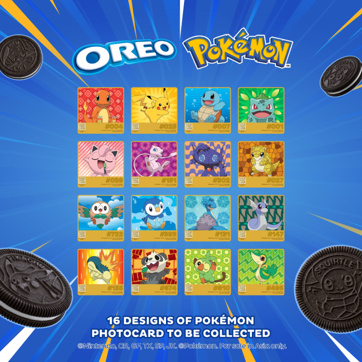การ์ดโอริโอ้โปเกมอน Oreo Sandwich Cookies 248.4g. (Pokemon Limited ...