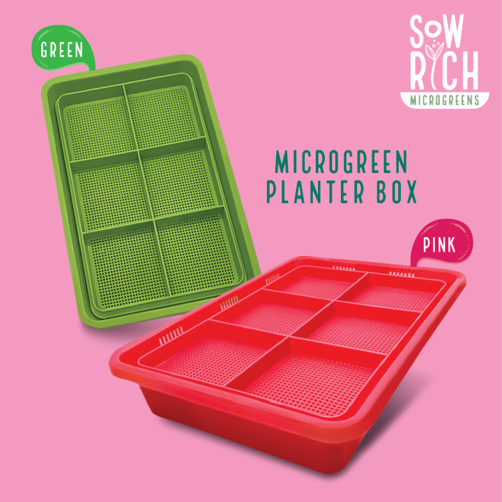 Microgreen Planter Box with 6 grow compartments | Lazada