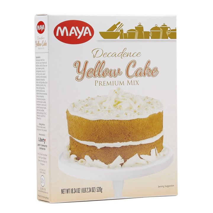 MAYA Decadence Yellow Cake Premium Mix 520g | Lazada PH