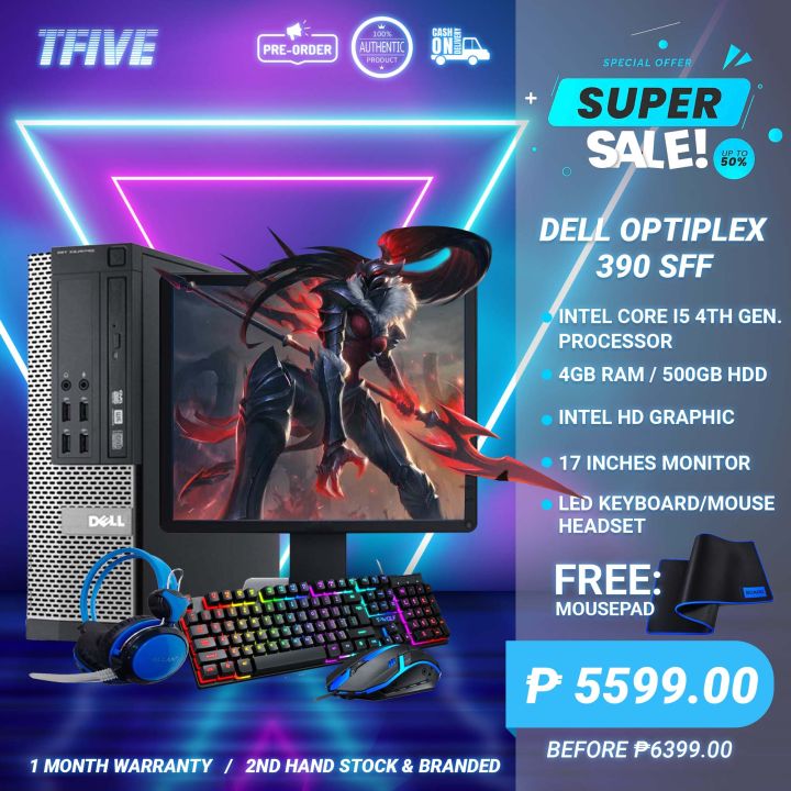 DELL COMPUTER SET INTEL CORE I5 4TH GEN 4GB RAM 250GB 17INCHES MONITOR ...