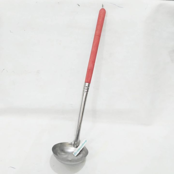 Ladle ladel irus kuah bakso sayur mi ayam gagang kayu panjang | Lazada ...