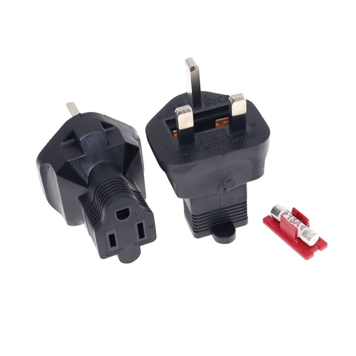 Singapore Malaysia Travel Power Plug Adapter With Fuse Convert US NEMA ...