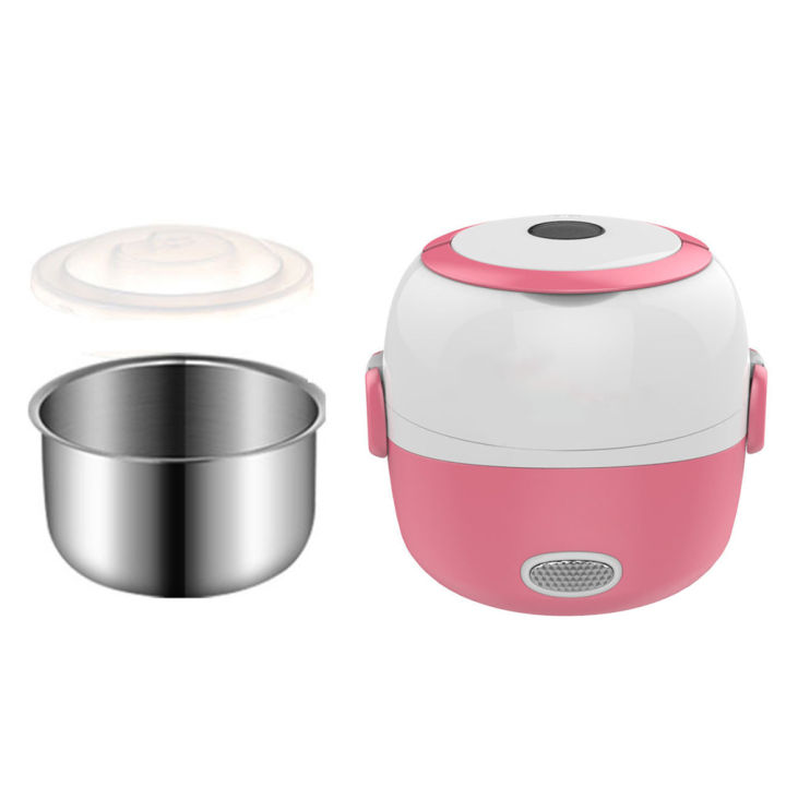 2/3 Layer Portable Electric Rice Cooker Heating Lunch Box Steamer Food ...