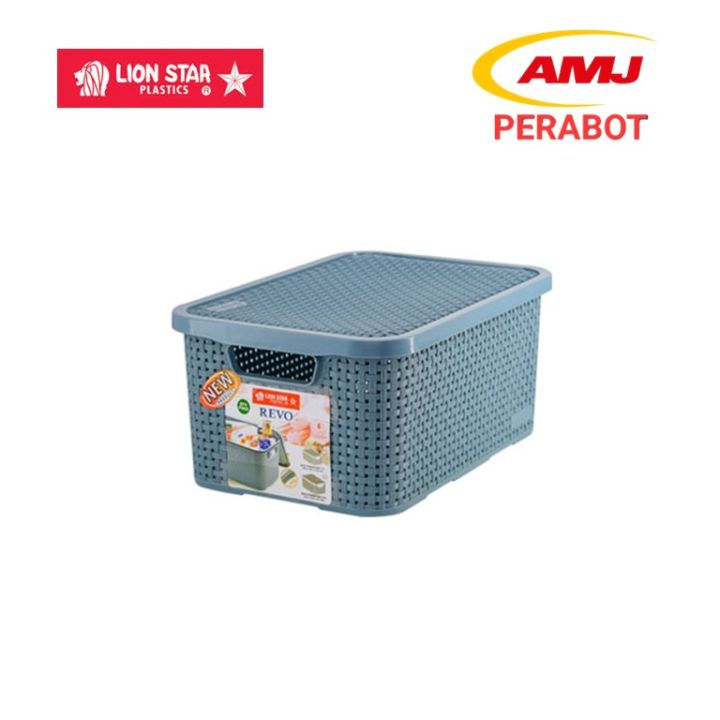 LION STAR Kotak Tempat Penyimpanan Revo Storage Box 7 Liter | Lazada ...