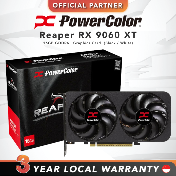 [FAST SHIP] การ์ดจอ PowerColor Reaper AMD Radeon RX 9060 XT | 16GB ...