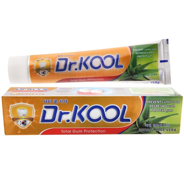 Kem đánh răng Dr. Kool thảo dược nha đam bảo vệ nướu toàn diện cho cả ...