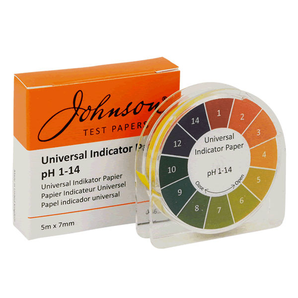 Johnson Test Papers 046.5 Universal Indicator Paper, pH 1-14, pH Test ...