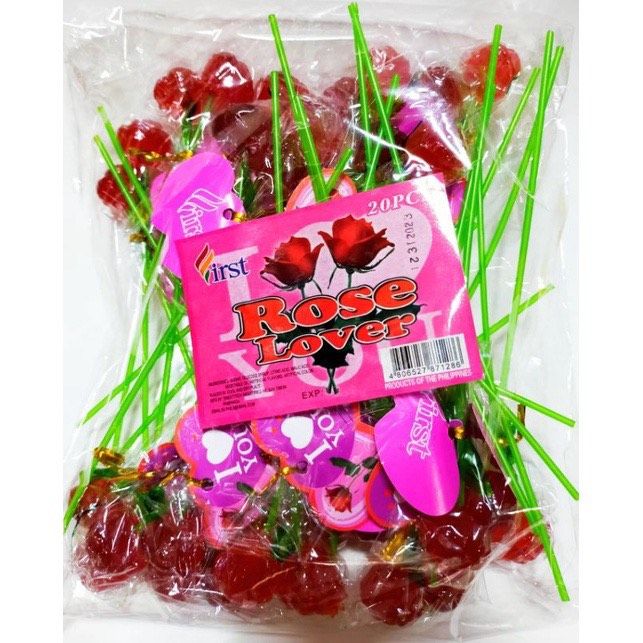 Twin rose pop, 20pcs twin rose in one pack/Rose Candy for Valentines ...