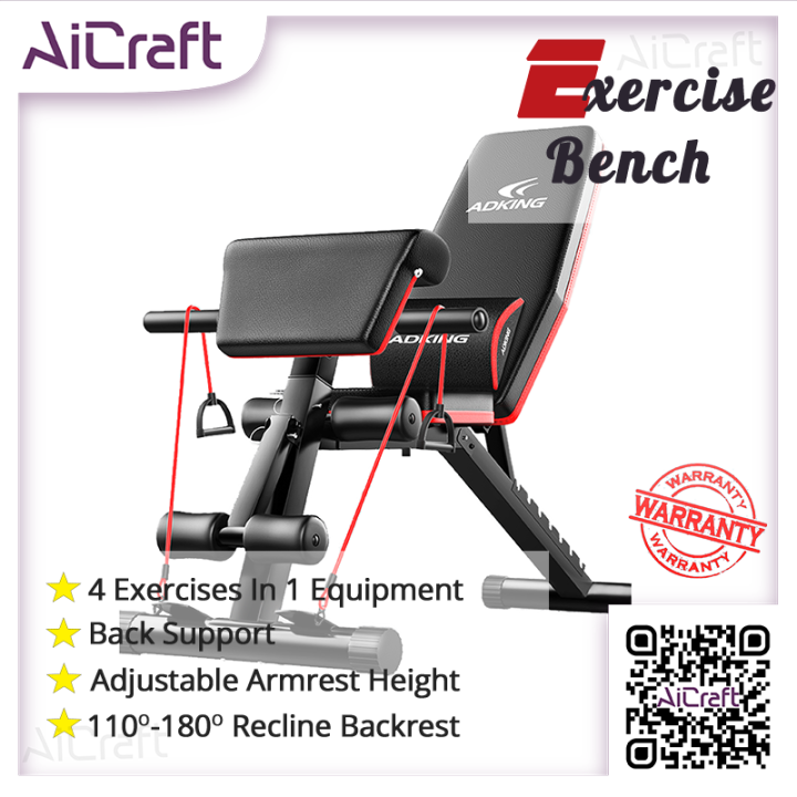 [SG STOCK] 🎁 Dumbbell Exercise Bench Sit-ups Workout Fitness Equipment ...