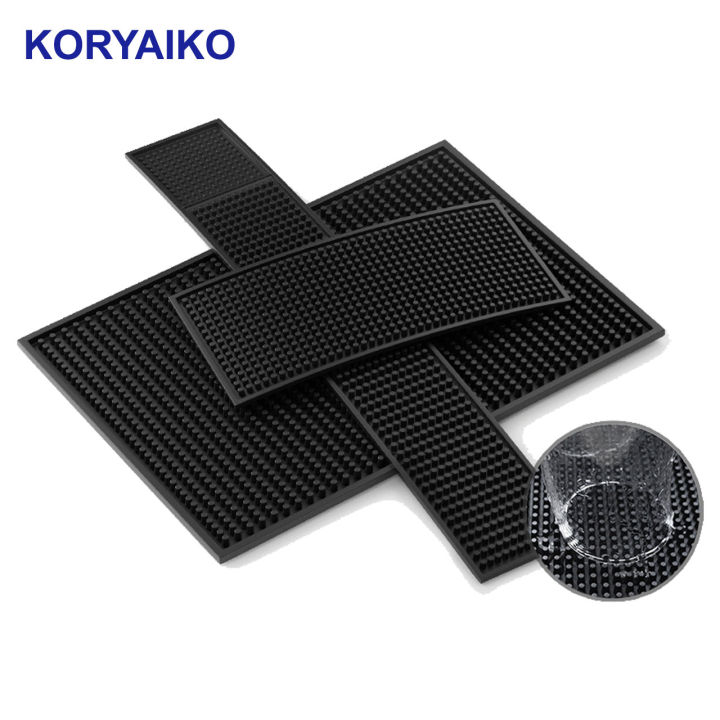 Non-Slip Drip Rubber Mat Waterproof Insulation PVC Pad Tea Mug Set Bar ...