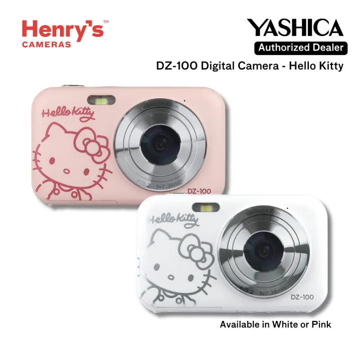 YASHICA x Hello Kitty Digital Camera DZ-100 (White, Pink) - Henry's ...