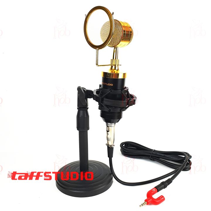 TaffSTUDIO BM8000 Condenser BM 8000 Microphone with Stand Mic Meja Mic ... TaffSTUDIO BM8000 Condenser BM 8000 Microphone with Stand Mic Meja Mic ...