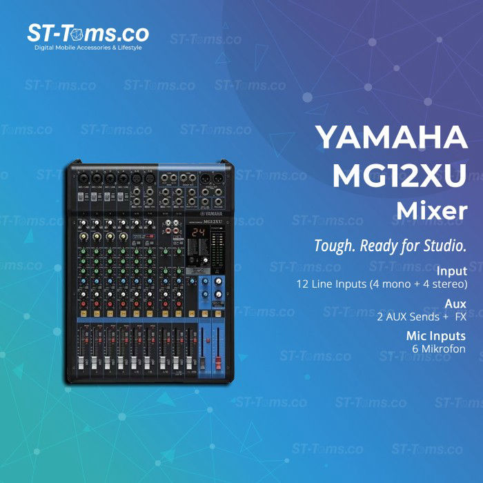 Yamaha MG12XU MG12 XU MG 12XU 12-Channel Mixer Console With Effects ...