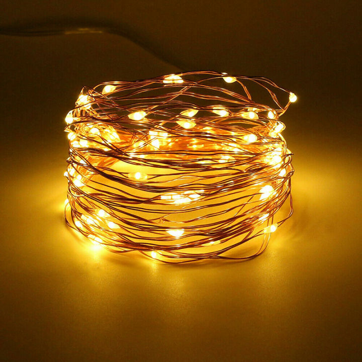 New 5/10/20M 50/100/200LED USB Copper Wire RGB Fairy String Light With ...