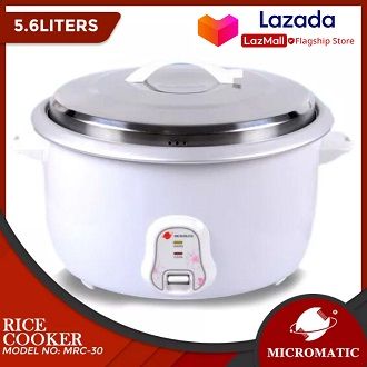 Micromatic Rice Cooker MRC-30 | 5.6L 30 Cups Heavy Duty Rice Cooker MRC ...