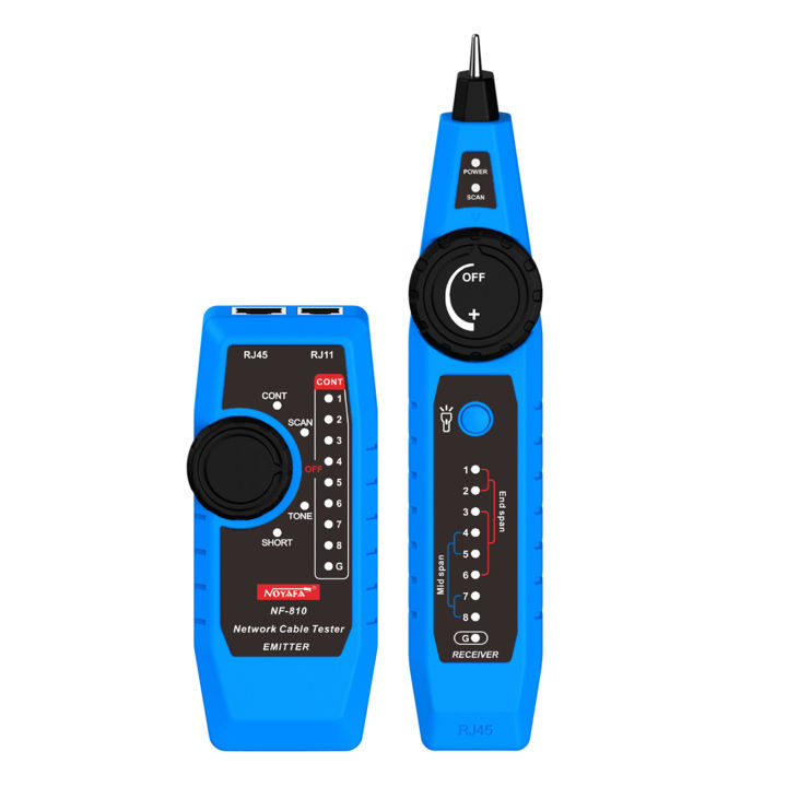 NOYAFA NF-810 Network Cable Tester Kit for RJ11 RJ45 CAT5 CAT6 LAN ...