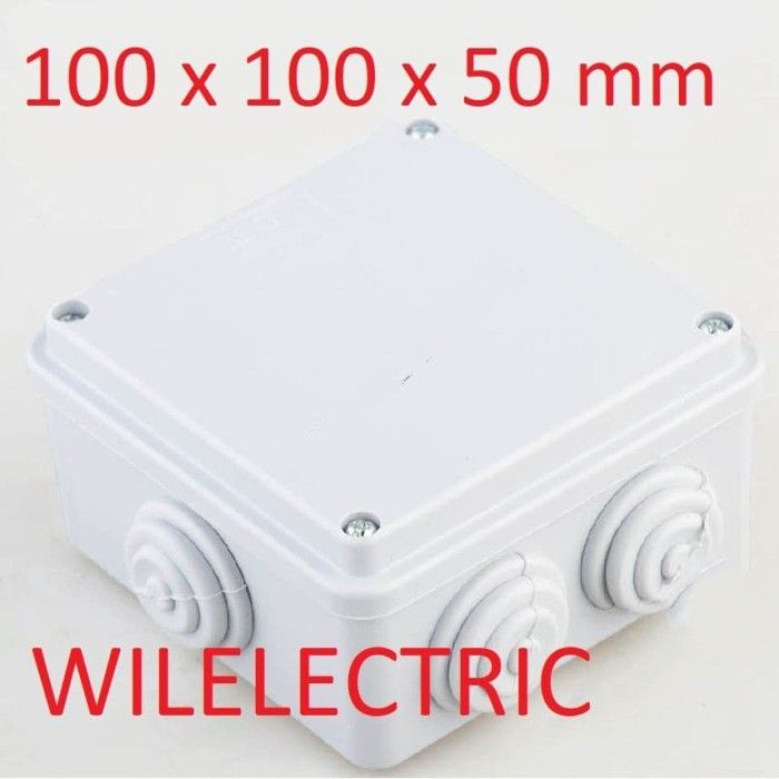 Junction box 10 x 10 x 5 cm MG abu abu duradus kotak 6 way | Lazada ...