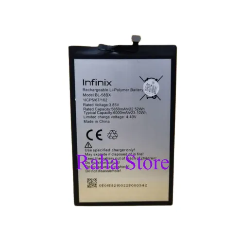 INFINIX BL58BX ORIGINAL BATTERY BATRE BATERAI INFINIX HOT 10 PLAY X6816 ...