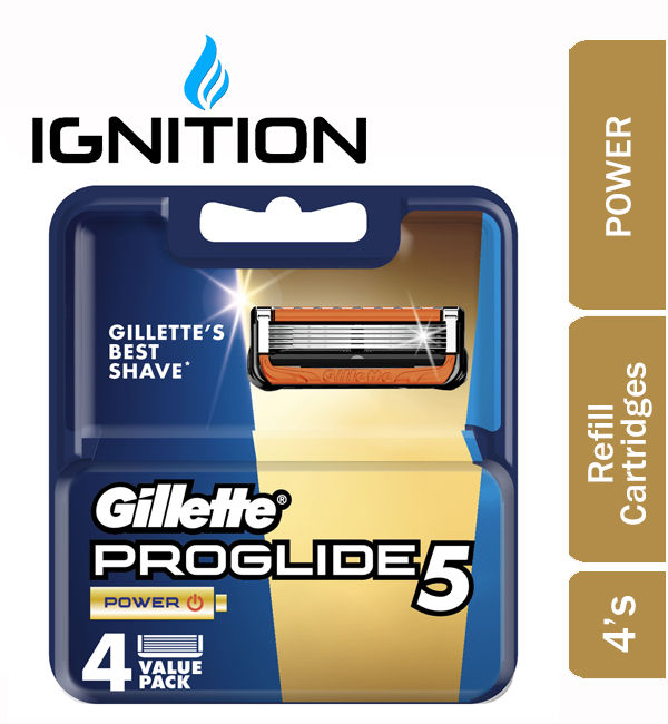Gillette Men ProGlide 5 Power System Razor Blades (4 Pcs) | Lazada