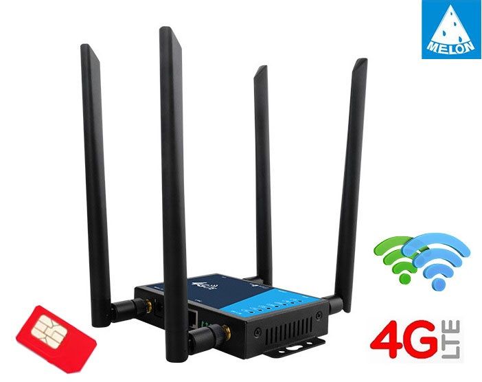 4G 3G Router Wifi Access Point 4 เสา ถอด เปลี่ยน เสา อากาศ ได้ สัญญาณ ...