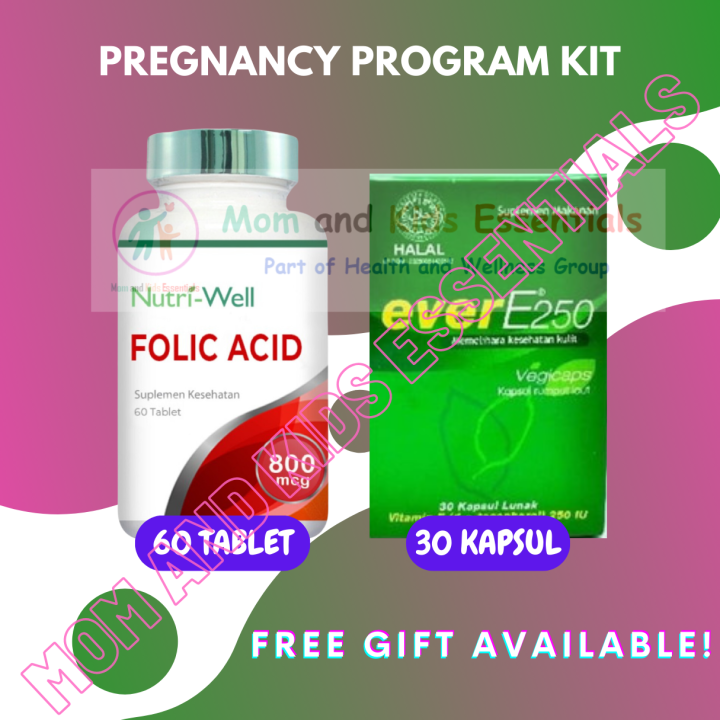PREGNANCY PACK EVER E 250 30 KAPSUL LUNAK DAN NUTRIWELL NUTRI-WELL ...