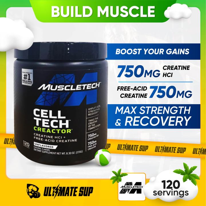 MuscleTech Cell Tech Creactor | Creatine HCI | Increase Strength and ...