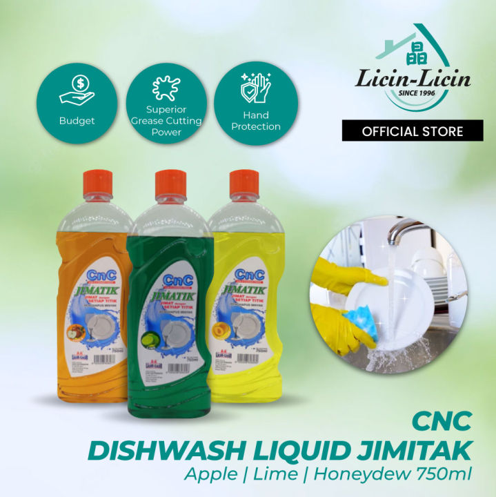 CNC Dishwash Liquid Jimatik 750ML Jimat Hand Protection Grease Remover ...