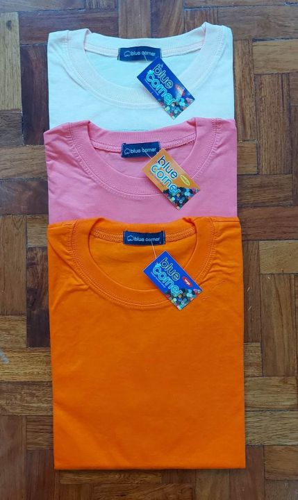 Original Blue Corner Round neck T-shirt Plain Unisex XS to 5XL Peach ...