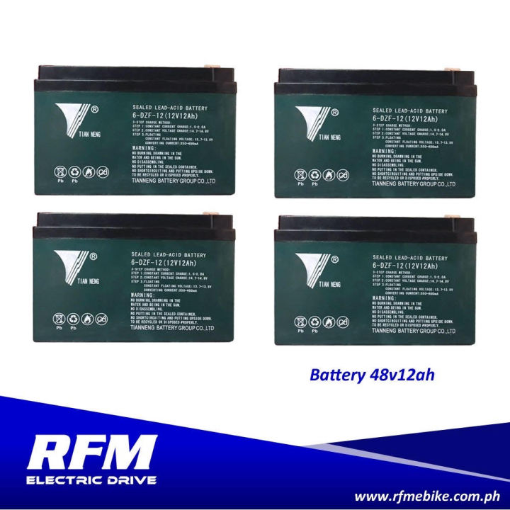 RFM Battery Ecobike Etrike Ebicycle Ebike Tianneng Lead Acid/Gel Type ...