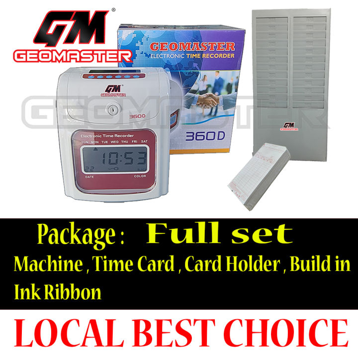 Full Set Time Recorder Punch Card Machine , Attendance Punch Card ...