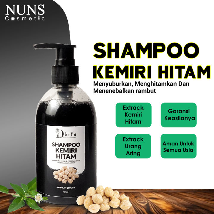 Dhifa Shampo Kemiri Hitam Original - Sampo Penumbuh Rambut Rontok dan ...