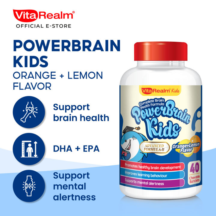 VitaRealm PowerBrain Kids 40s | Fueling Focus and Learning | Brain and ...