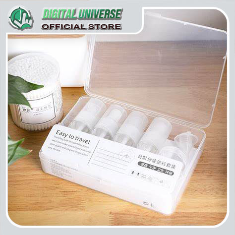 10pcs Travel Bottles Kit Set Containers With Storage Box | Lazada Singapore