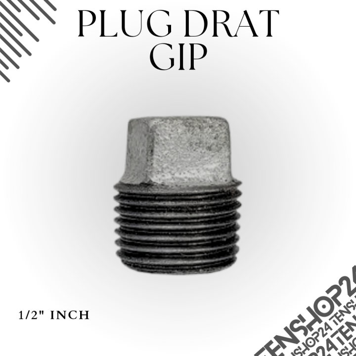 Plug Drat Galvanis GIP Ukuran 1/2" Inch | Lazada Indonesia