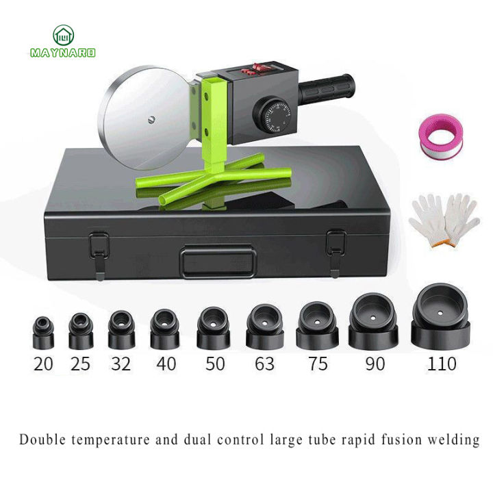 Plastic pipe welding tool，welder kit Contains welding heads of 9 ...
