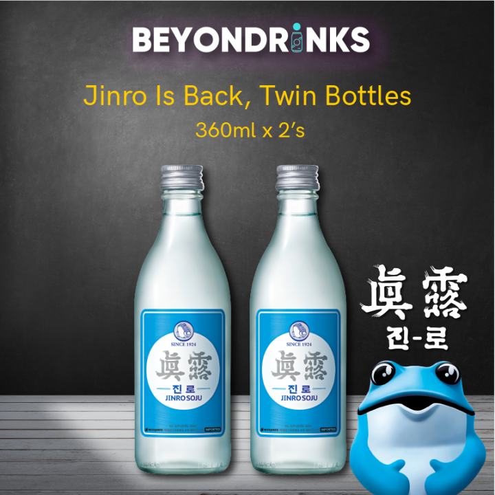 Jinro is Back Korean Soju | Twin bottle | 360ml x 2's (Authentic Korean ...
