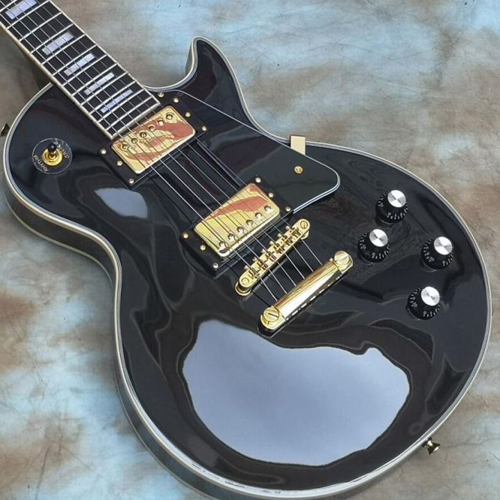 Gibson Les Paul Custom electric guitar Black custom,70s, rosewood ...